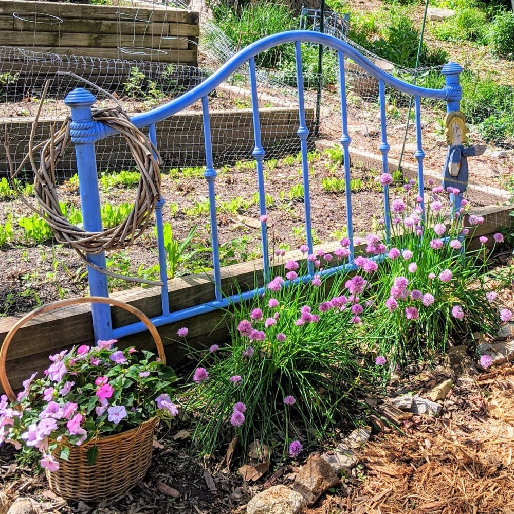 Repurposed Headboards… Perfect for a Garden Bed – Comfy Lane Cottage