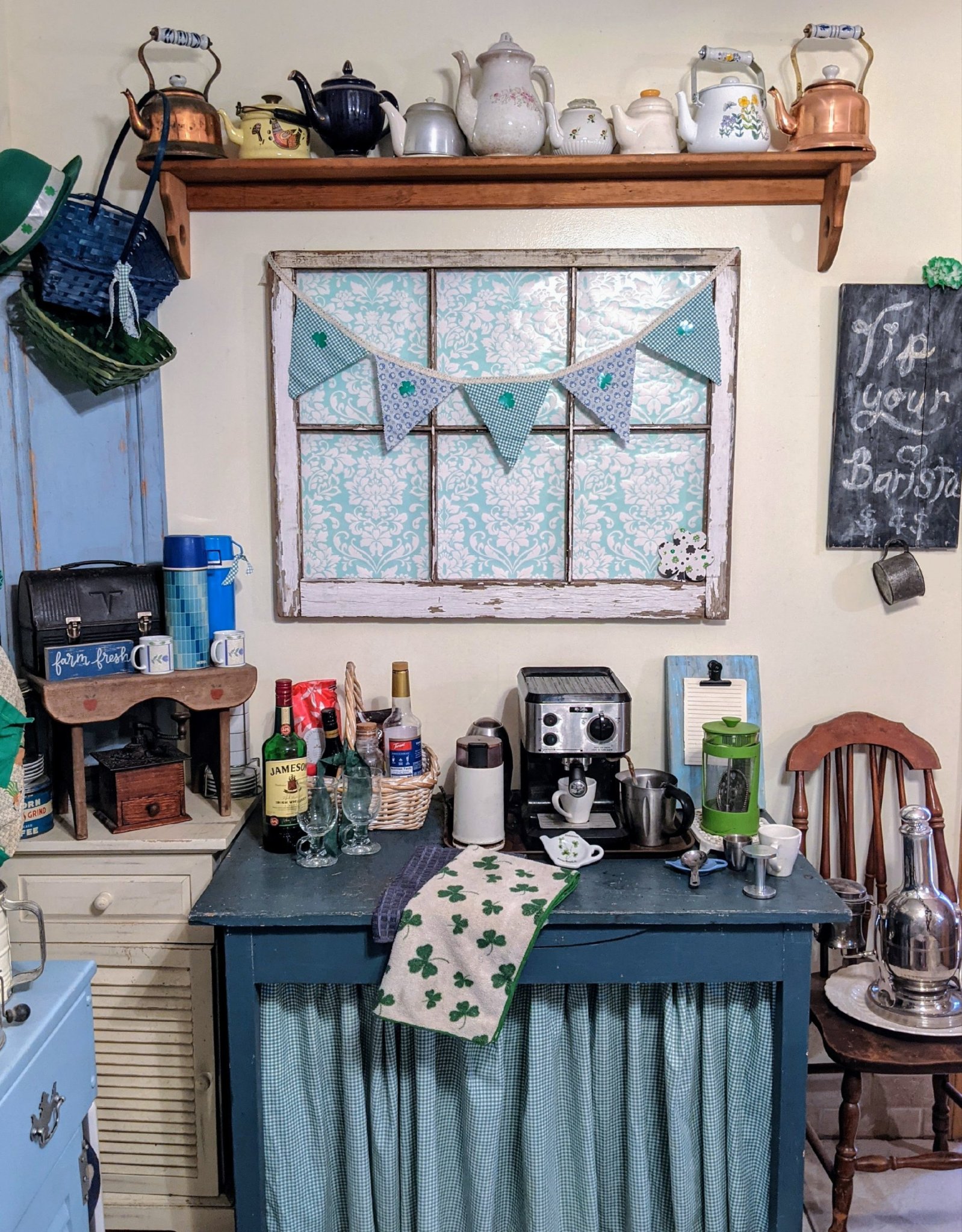 USING DOLLAR STORE WRAPPING PAPER IN YOUR DECOR… What a Transformation ...