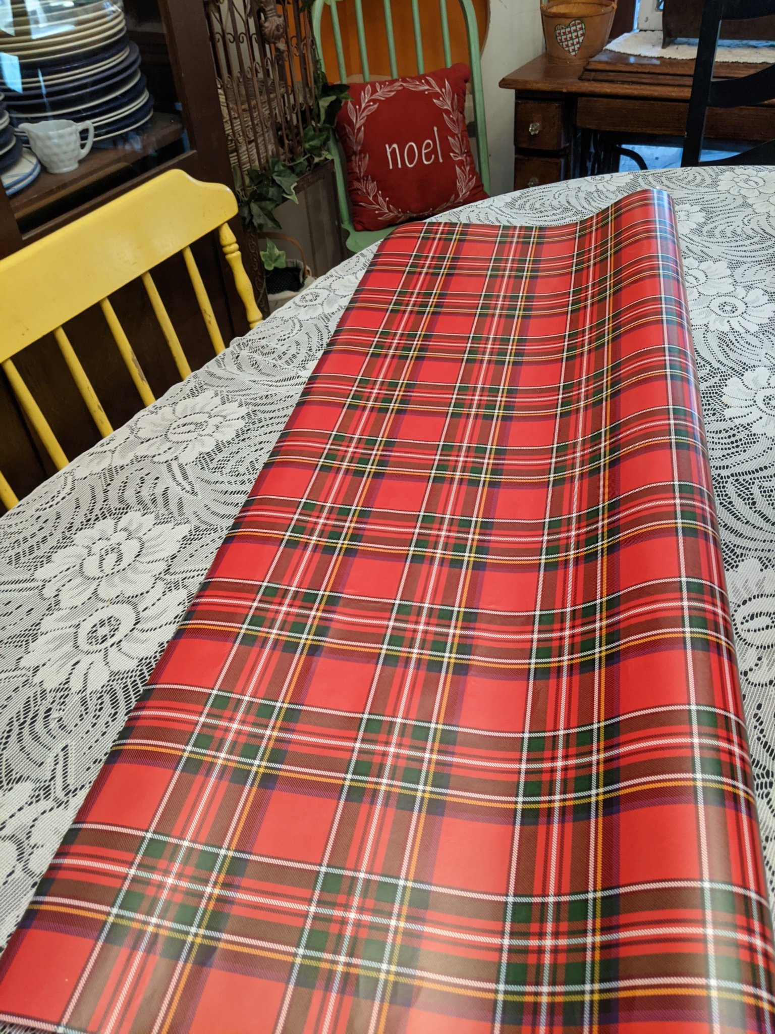 USING DOLLAR STORE WRAPPING PAPER IN YOUR DECOR… What a Transformation ...